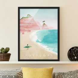 Bilderwelten Bild mit Rahmen Reiseposter - Portugal