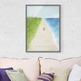 Bild mit Rahmen Reiseposter - Nordsee