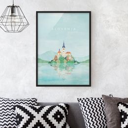 Bilderwelten Bild mit Rahmen Reiseposter - Slowenien