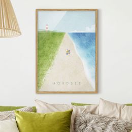 Bild mit Rahmen Reiseposter - Nordsee