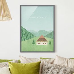 Bild mit Rahmen Reiseposter - Schwarzwald