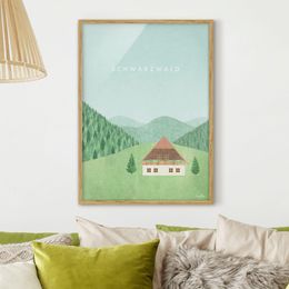 Bild mit Rahmen Reiseposter - Schwarzwald