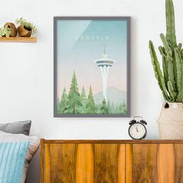 Bild mit Rahmen Reiseposter - Seattle
