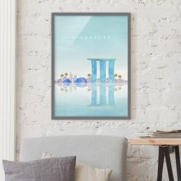 Bild mit Rahmen Reiseposter - Singapur