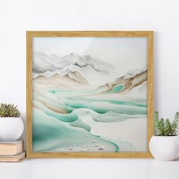 Bild mit Rahmen Eisige Landschaft