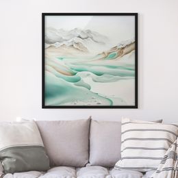 Bilderwelten Bild mit Rahmen Eisige Landschaft