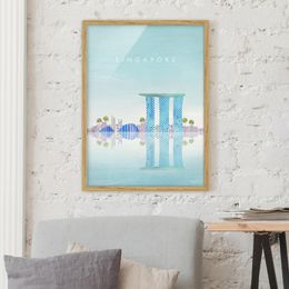 Bild mit Rahmen Reiseposter - Singapur