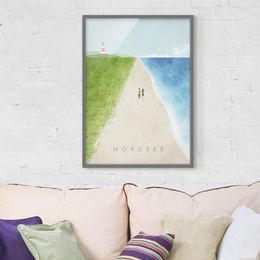 Bild mit Rahmen Reiseposter - Nordsee