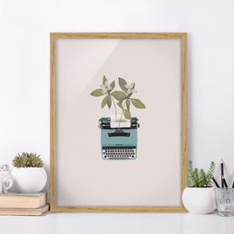 Bild mit Rahmen Floraler Liebesbrief