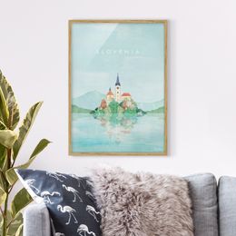 Bild mit Rahmen Reiseposter - Slowenien