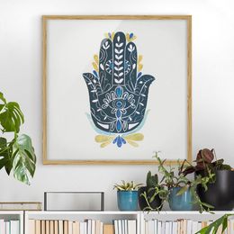 Bild mit Rahmen Hamsa Hand Collage