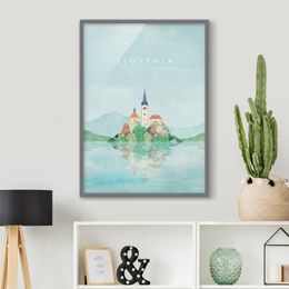 Bild mit Rahmen Reiseposter - Slowenien