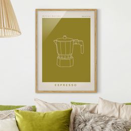 Bilderwelten Bild mit Rahmen Espresso Essence