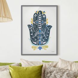 Bilderwelten Bild mit Rahmen Hamsa Hand Collage