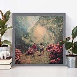 Bild mit Rahmen Galaktische Gartenarbeit
