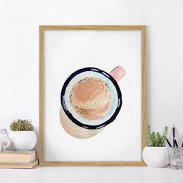 Bild mit Rahmen Eine sch&ouml;ne Tasse Kaffee