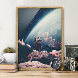 Bild mit Rahmen Galaxie Ausblick genie&szlig;en