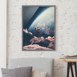 Bild mit Rahmen Galaxie Ausblick genie&szlig;en