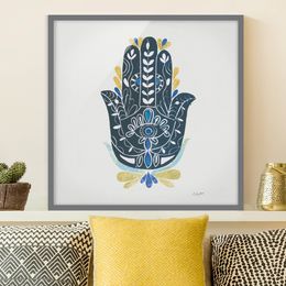 Bild mit Rahmen Hamsa Hand Collage