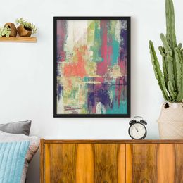 Bilderwelten Bild mit Rahmen Rummel der Farben