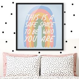 Bilderwelten Bild mit Rahmen Safe Place Rainbow