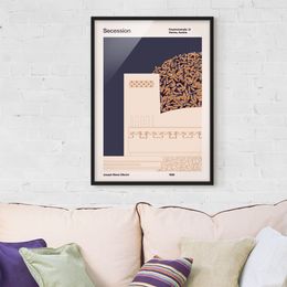 Bilderwelten Bild mit Rahmen Secession - Plakat