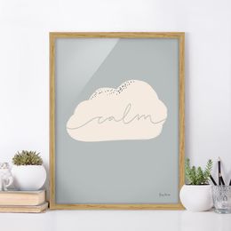Bild mit Rahmen Ruhige Wolke