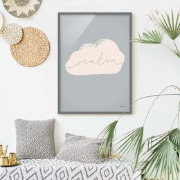 Bilderwelten Bild mit Rahmen Ruhige Wolke