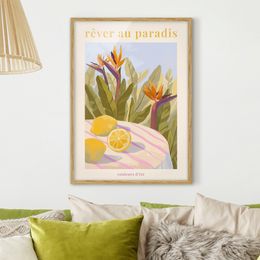 Bild mit Rahmen R&ecirc;ver Au Paradis - Lemon