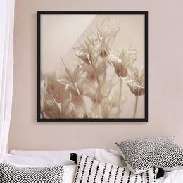 Bilderwelten Bild mit Rahmen Sepia Trockenblumen