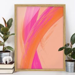 Bild mit Rahmen Rosa-Orange Energie