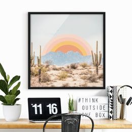 Bilderwelten Bild mit Rahmen Sonnenuntergang Collage
