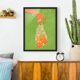 Bilderwelten Bild mit Rahmen Sonnengek&uuml;sste Orangen