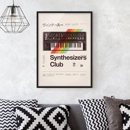 Bilderwelten Bild mit Rahmen Synthesizers - Club