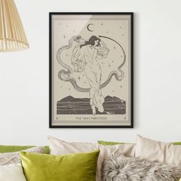 Bilderwelten Bild mit Rahmen Tarot - Die Hohepriesterin