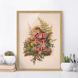 Bild mit Rahmen S&uuml;&szlig;es Eichh&ouml;rnchen