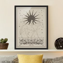 Bilderwelten Bild mit Rahmen Tarot - Die Sonne