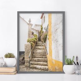 Bild mit Rahmen Treppen in &Oacute;bidos