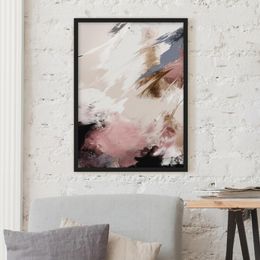 Bilderwelten Bild mit Rahmen Verschwimmendes Ros&eacute;