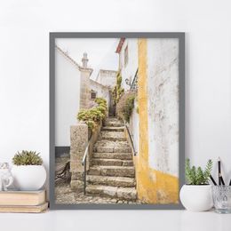 Bild mit Rahmen Treppen in &Oacute;bidos