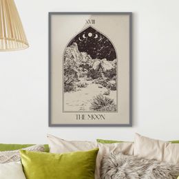 Bild mit Rahmen Tarot - Der Mond