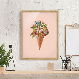 Bild mit Rahmen Tropisches Eisbouquet