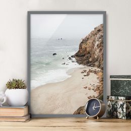 Bild mit Rahmen Tr&uuml;bsal in Malibu