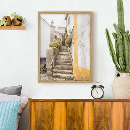Bild mit Rahmen Treppen in &Oacute;bidos