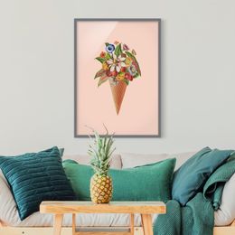 Bild mit Rahmen Tropisches Eisbouquet