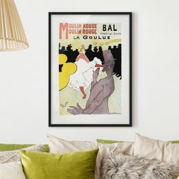 Bilderwelten Bild mit Rahmen Vintageplakat - Moulin Rouge