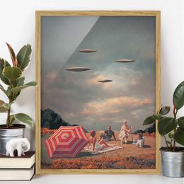 Bild mit Rahmen Ufos an einem Sommertag