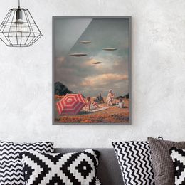 Bild mit Rahmen Ufos an einem Sommertag