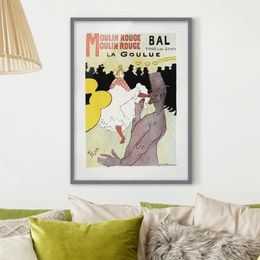 Bilderwelten Bild mit Rahmen Vintageplakat - Moulin Rouge