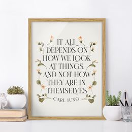 Bilderwelten Bild mit Rahmen Zitat Carl Gustav Jung